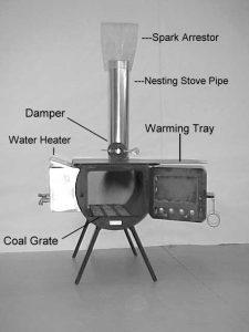 Wood Burning Camp Stove | Cylinder Stove | Davis Tent | Colorado Stove